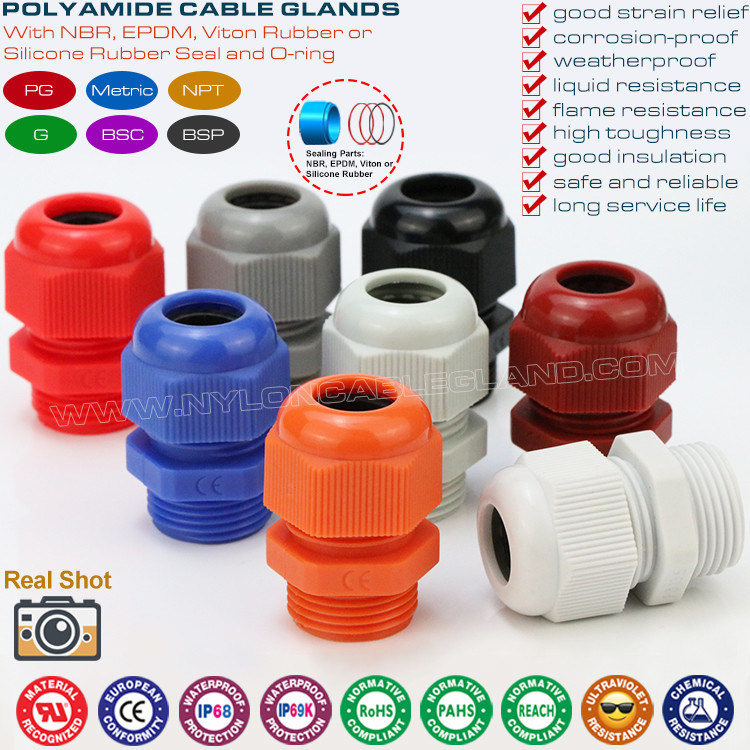 Metric & PG Type Strain Relief Cord Grips (Strain Relief Fittings) with ...