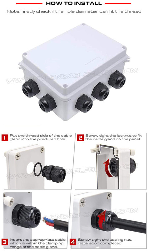 Electrical Cable Glands (Cord Connectors) Polyamide 6 (PA6) with Metric ...