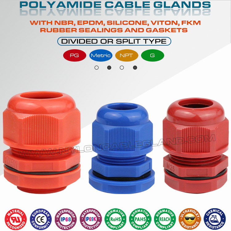 IP68 Waterproof MG Polyamide Nylon Metric Cable Gland (Divided Type ...