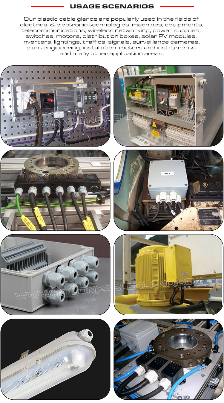 Electrical Cable Glands (Cord Connectors) Polyamide 6 (PA6) with Metric ...