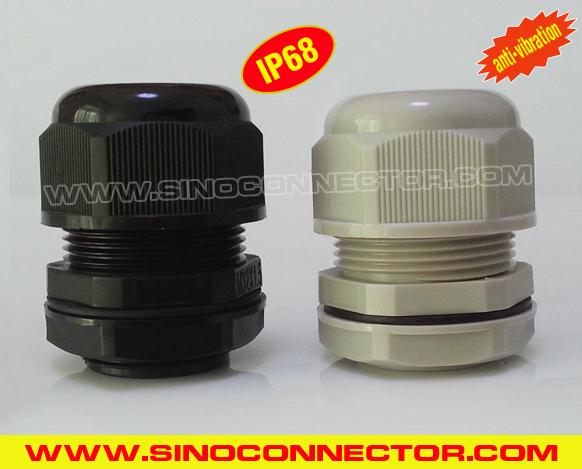 Plastic IP68 Waterproof Cable Glands Electrical Joints Connectors with ...