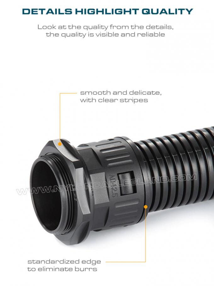 M12-M63 Metric Conduit Connectors, Straight Flexible Conduit Fittings ...