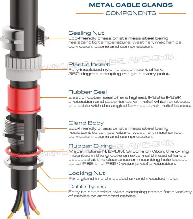 304, 316, 316L Stainless Steel PG36 Cable Gland, IP68 Watertight ...